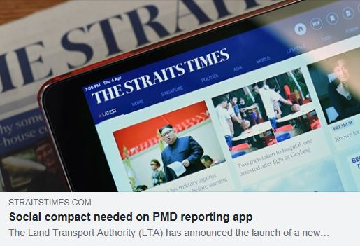 Social compact needed on PMD reporting app - Singapore University of ...